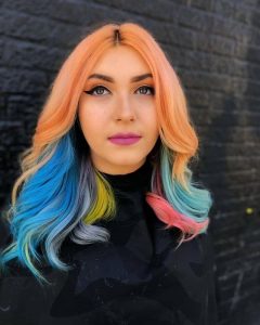 30 Bold and Bright Multi-Colored Hair Inspirations – Hairstyle Camp