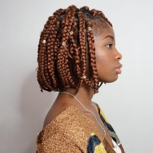 50 Lively Short Box Braid Styles for Any Woman