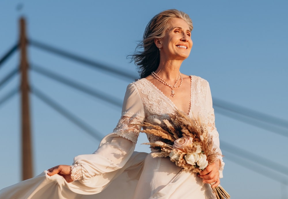 20 Stunning Wedding Hairstyles for Brides Over 50